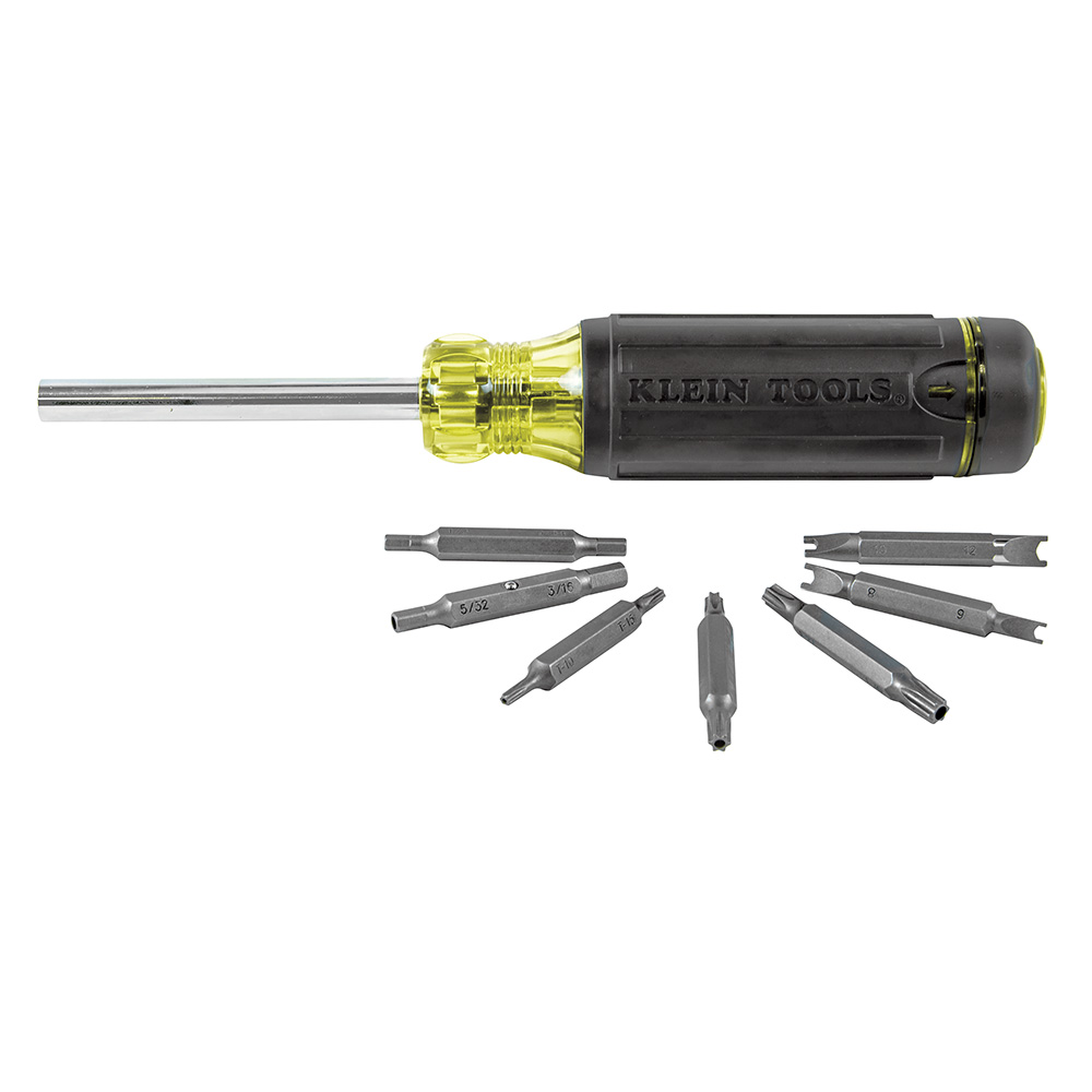 Multi-Bit Screwdriver, Tamperproof, 15-Piece - 32291 | Klein Connection